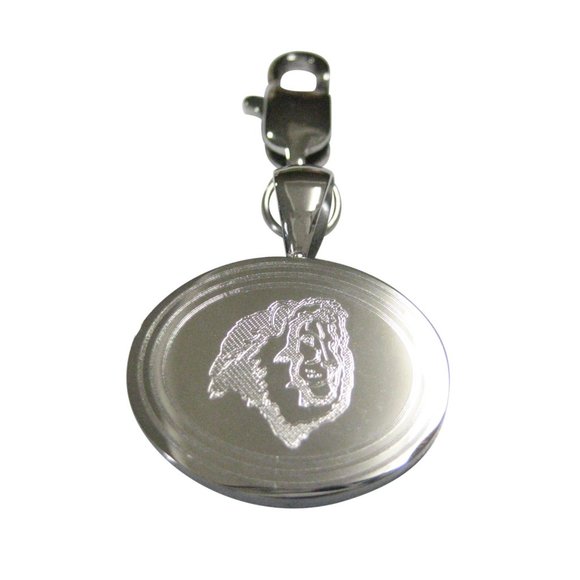 Kiola Designs | Accessories | Side Facing Lion Head Pendant Zipper Pull ...
